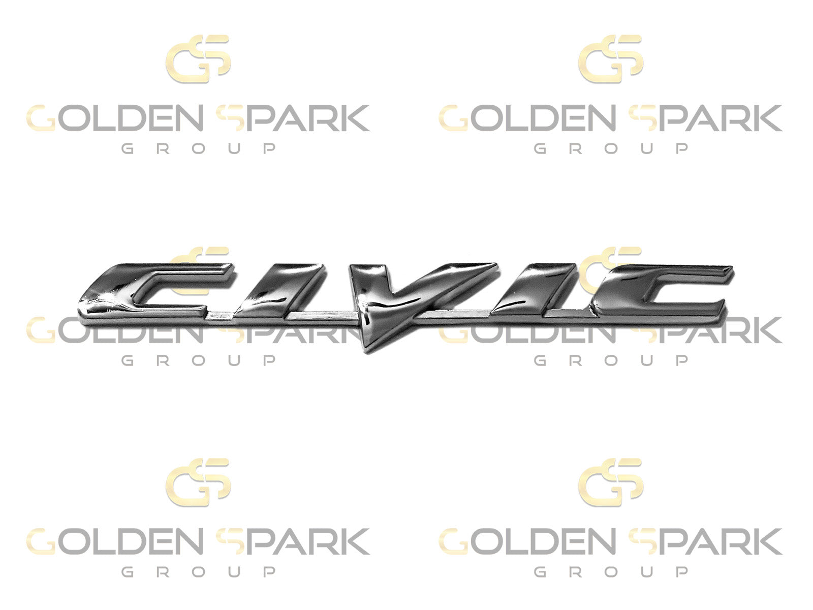 Honda Civic Letter Emblem - Chrome Accessory (Universal) - Golden Spark ...